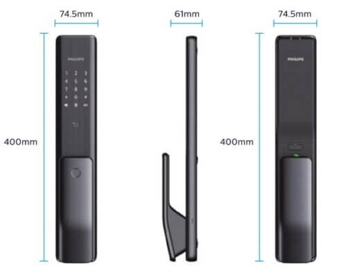 Digital door lock กลอนประตูดิจิตอล - Philips EasyKey Alpha-WIFI (Option ...
